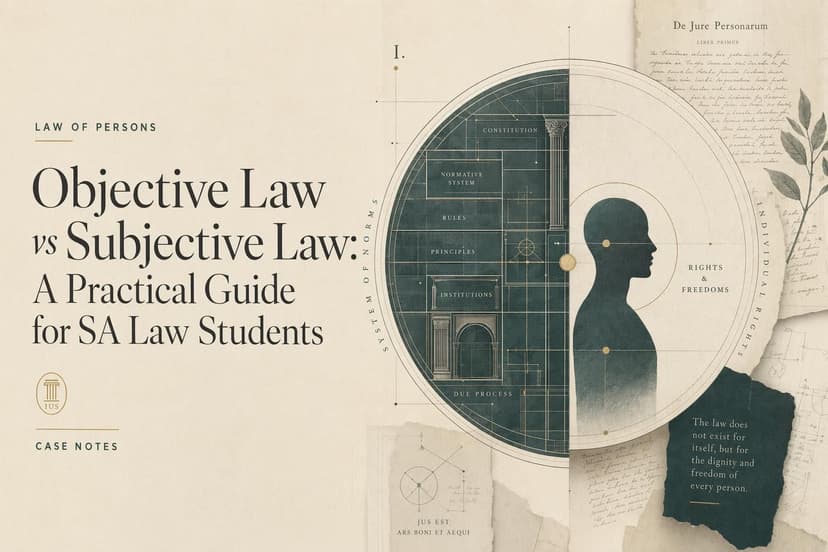 Objective Law vs Subjective Law: A Guide for SA Students | CaseNotes ...